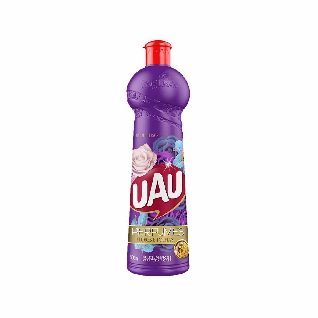 Limpador multiuso UAU Flores e folhas – 500mL – Materiais de Limpeza e ...